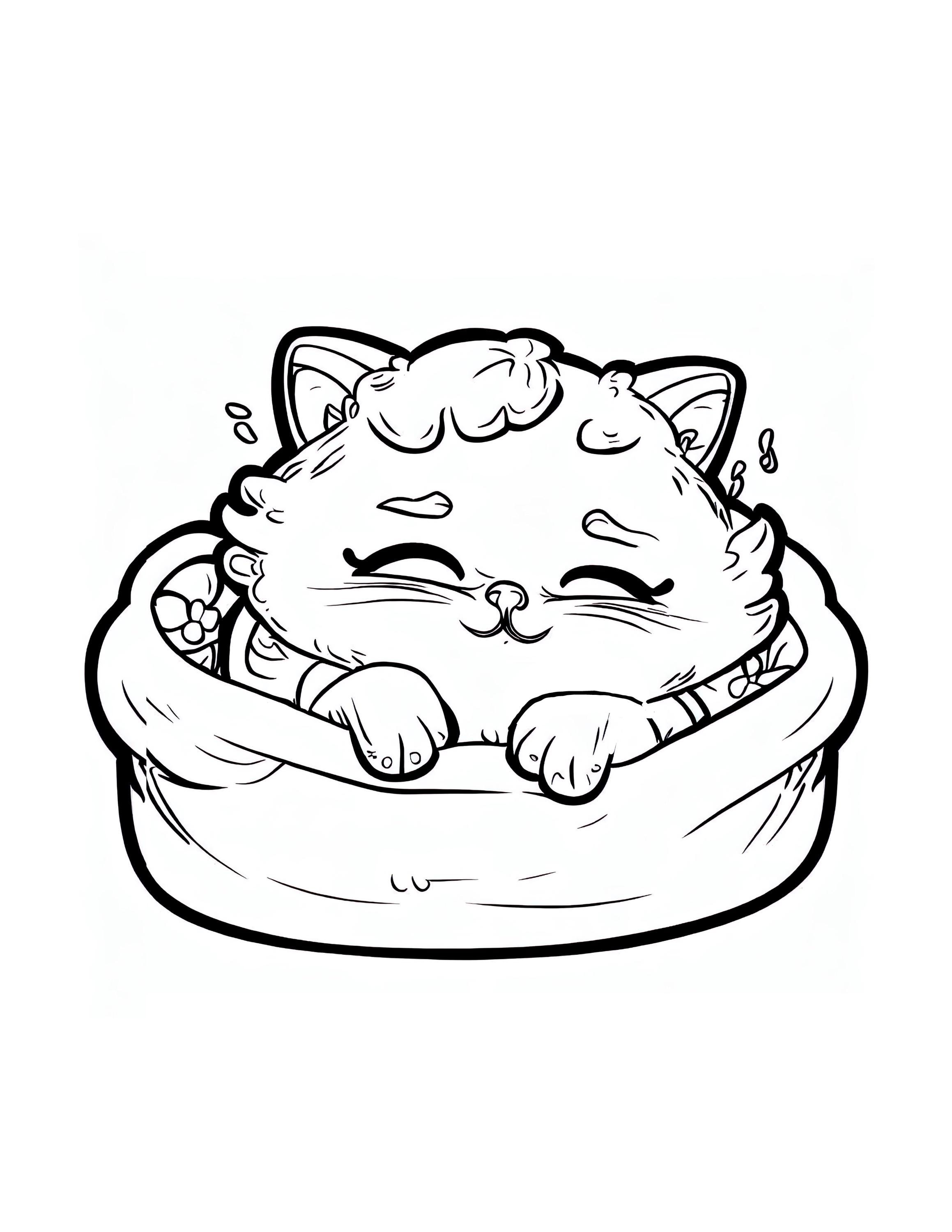 Adorable Cats - #6-10 - Coloring Pages (5 Pages) - Etsy