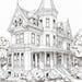 Victorian Houses - #16-20 - Coloring Pages (5 Pages) - Etsy
