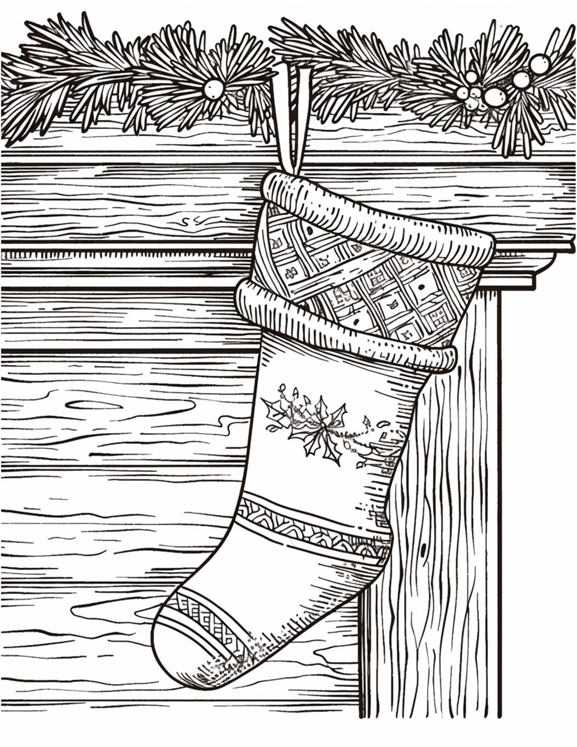Country Christmas - #16-20 - Coloring Pages (5 Pages) - Etsy