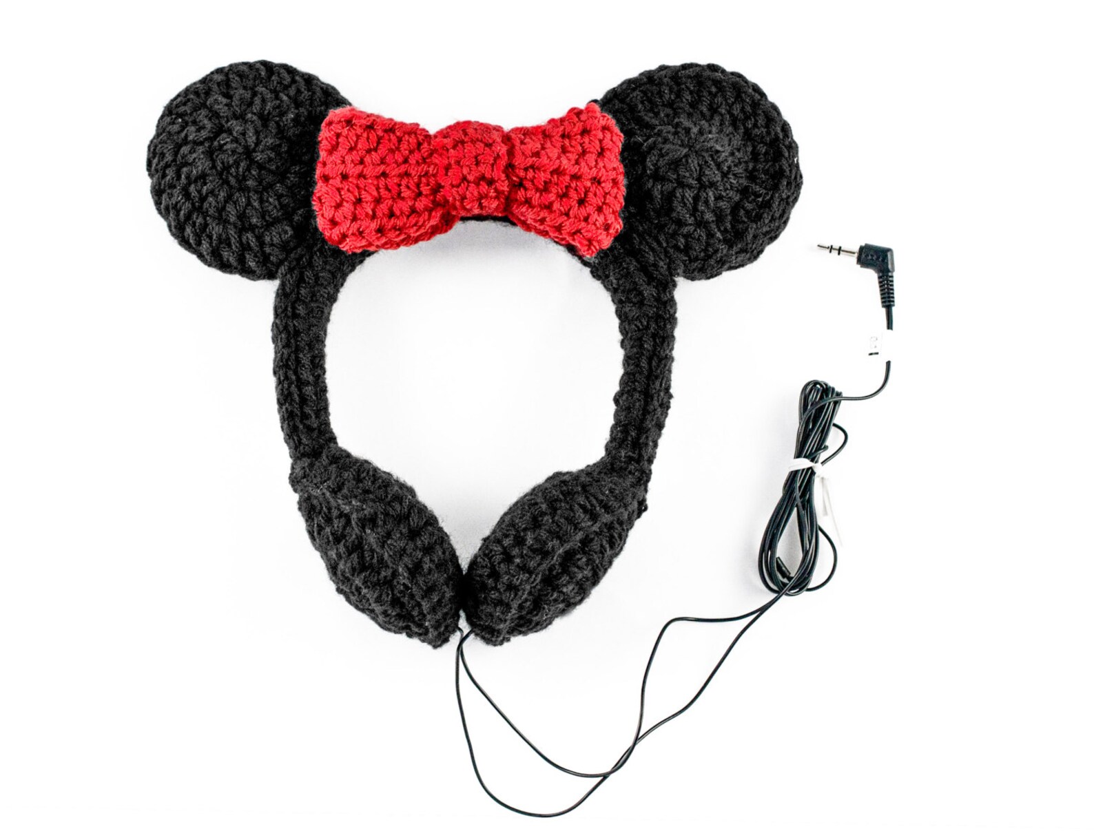 Crocheted Minnie Mouse Headphones - Etsy
