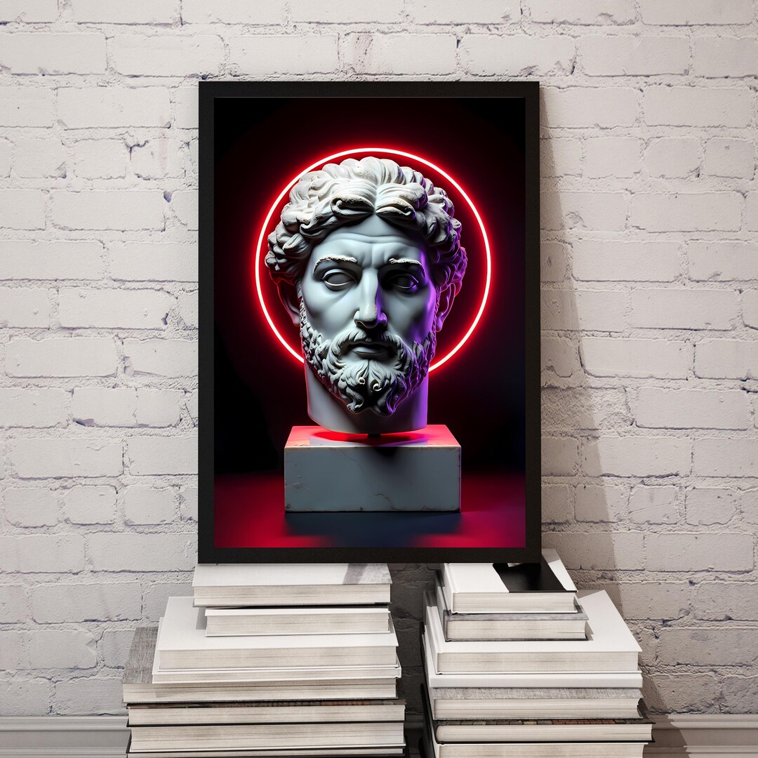 Ancient Greek Wall Art Print, Vintage Style Pop-art Decor, Greek ...