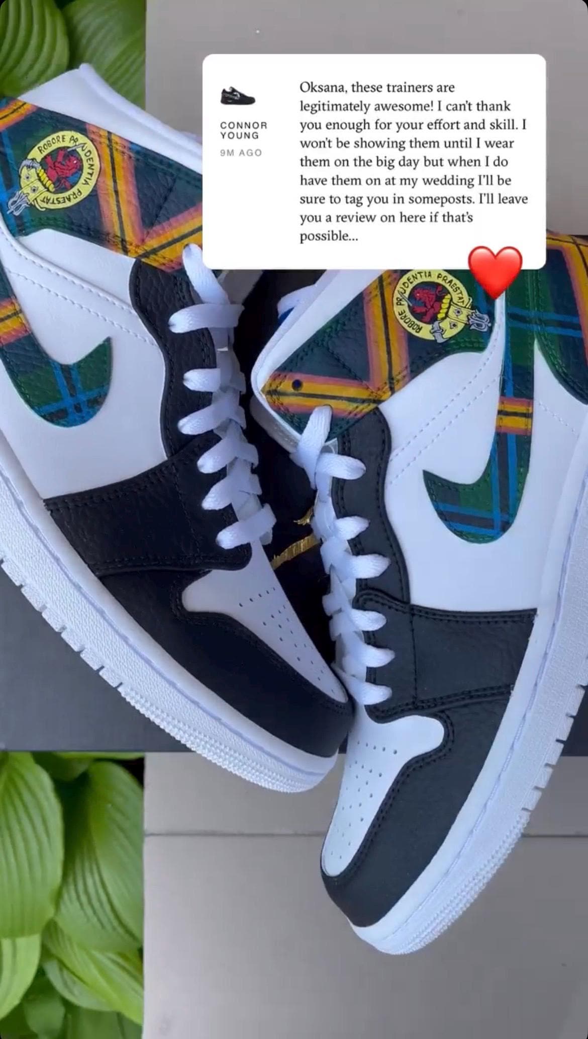 CUSTOM HAND PAINTED Air Jordan 1 Mid, Personalized AF1 Shoes ...