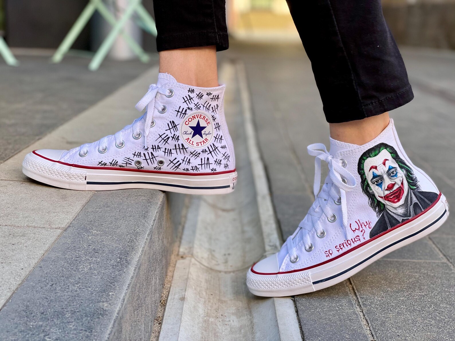 CUSTOM HAND PAINTED Converse Chuck Taylor All Star High, Personalized ...