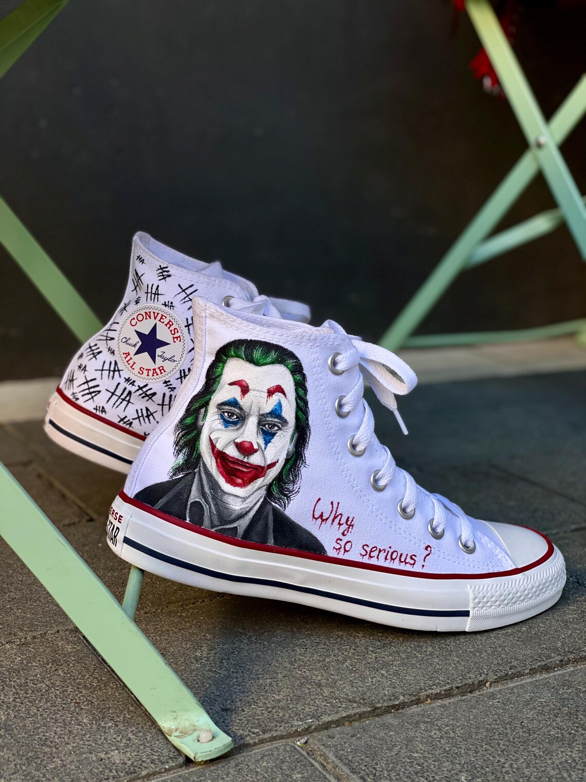 CUSTOM HAND PAINTED Converse Chuck Taylor All Star High, Personalized ...