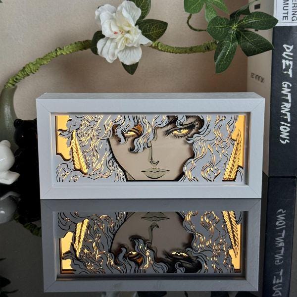 Berserk Griffith Light Box Berserk 3D Shadow Box Anime Lightbox Anime ...