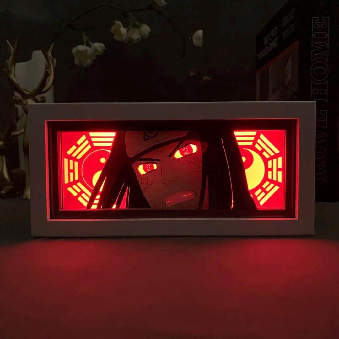 Naruto Neji Byakugan LED Lightbox Anime Decor - Etsy