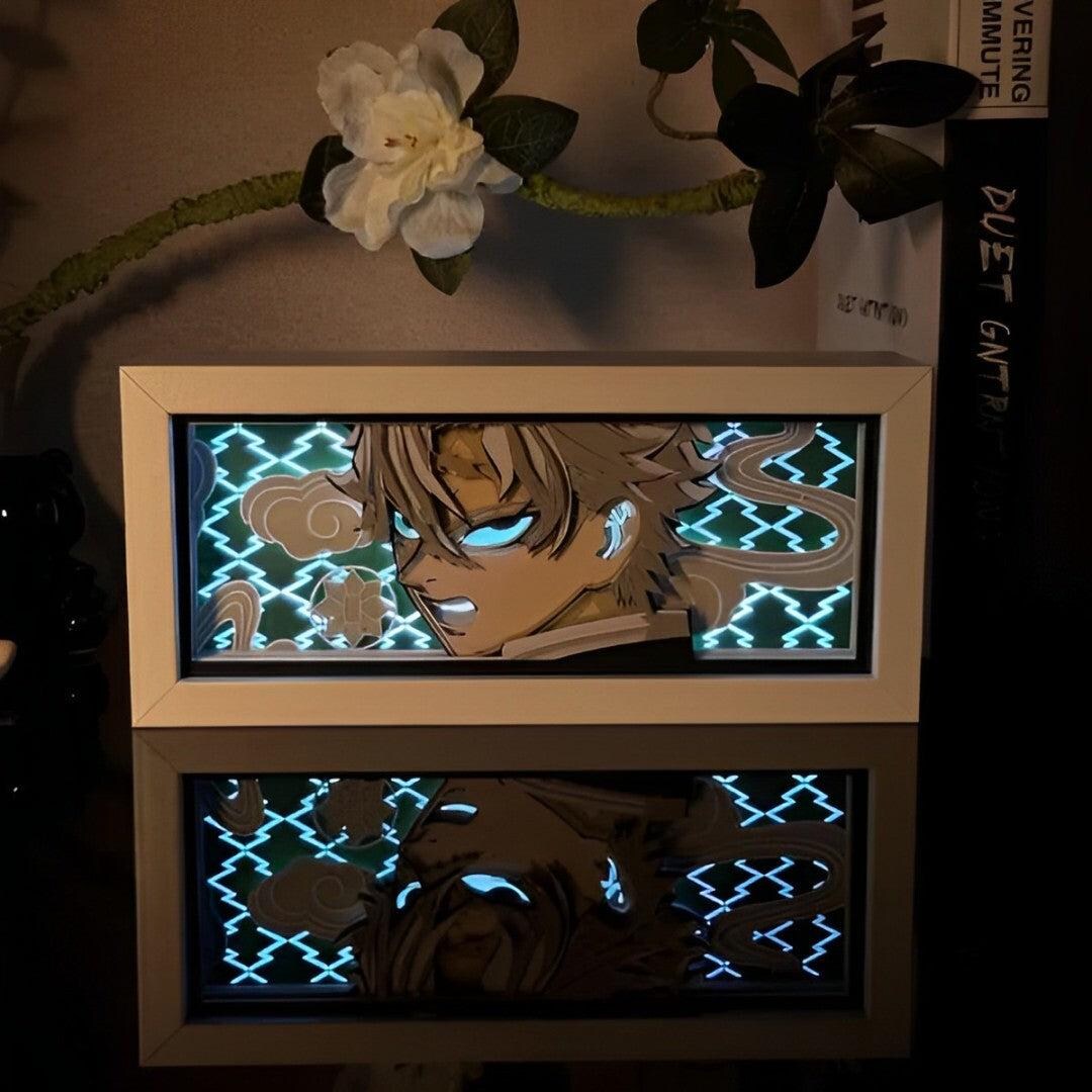 Kimetsu No Yaiba Light Box - Demon Slayer 3D Shadow Box - Anime ...
