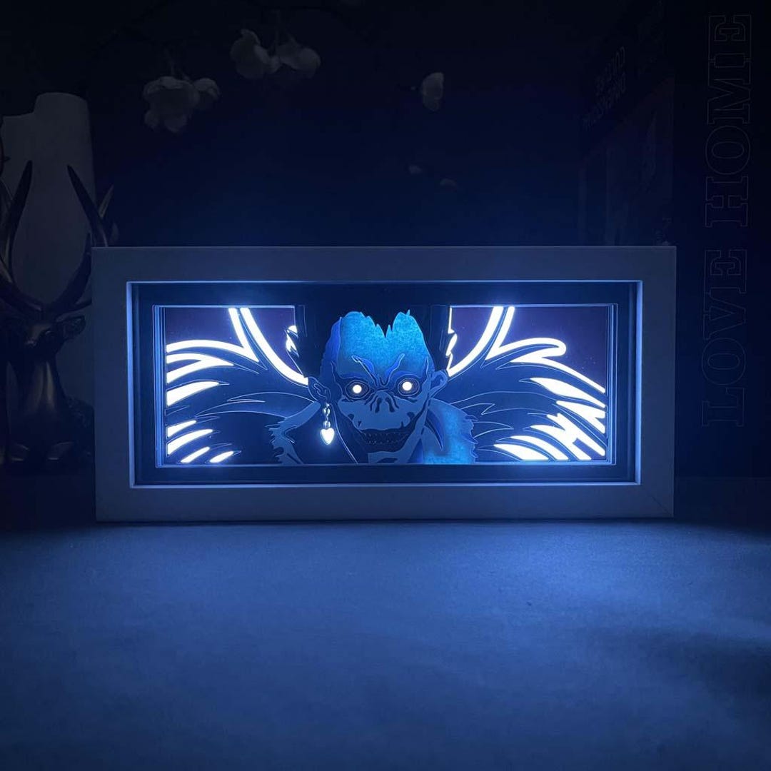Death Note Ryuk LED Lightbox Anime Death Note Night Light Color ...