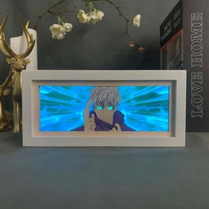 Gojo Satoru LED Light Box Figure - Jujutsu Kaisen Anime Lamp - 3D ...
