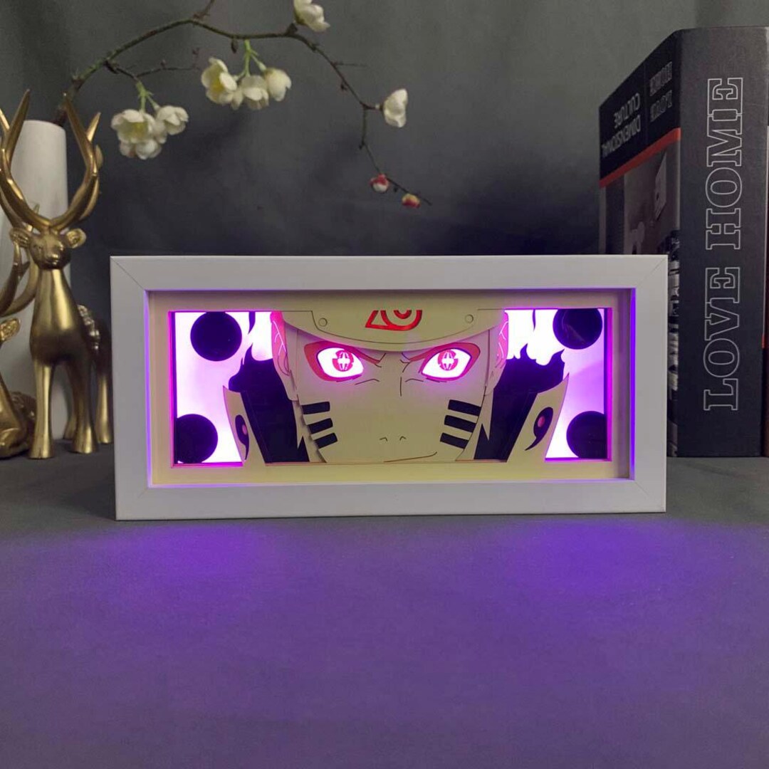 Naruto Uzumaki LED Light Box | Naruto Night Light | Color Changing ...