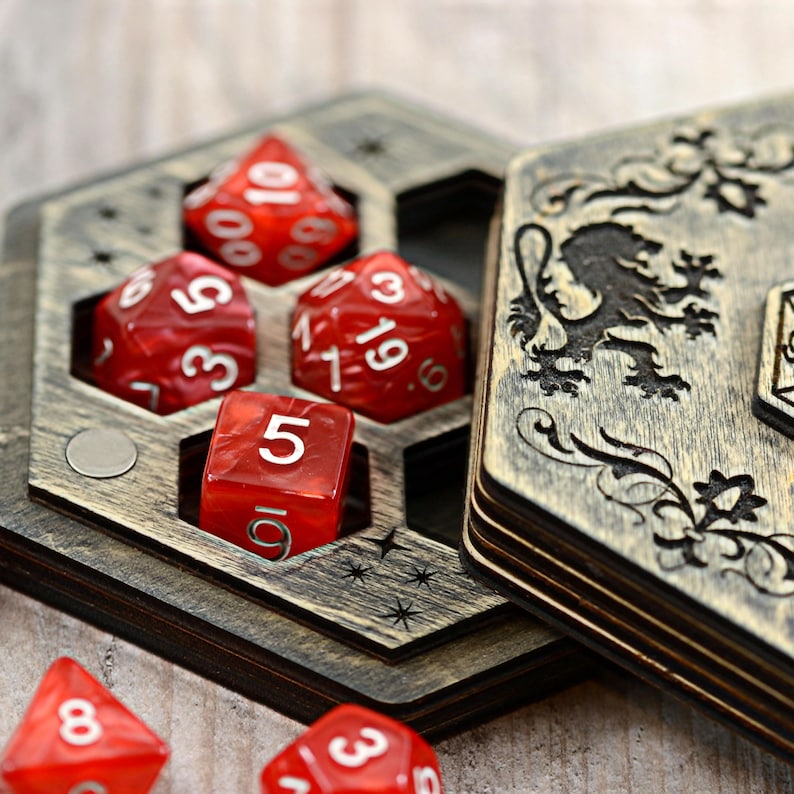 RPG Dice Box SVG - Laser Cut Files for Wooden Dice Holder - Fits ...