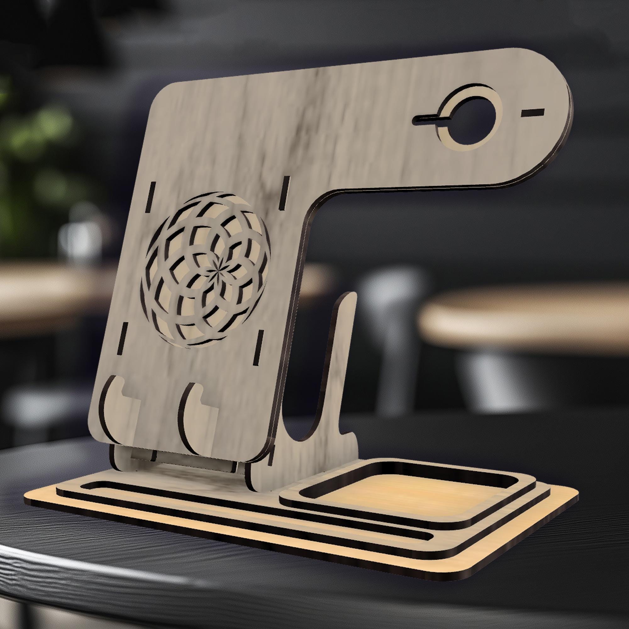 Customizable Docking Stand for Smartphones & Watches With Wireless ...