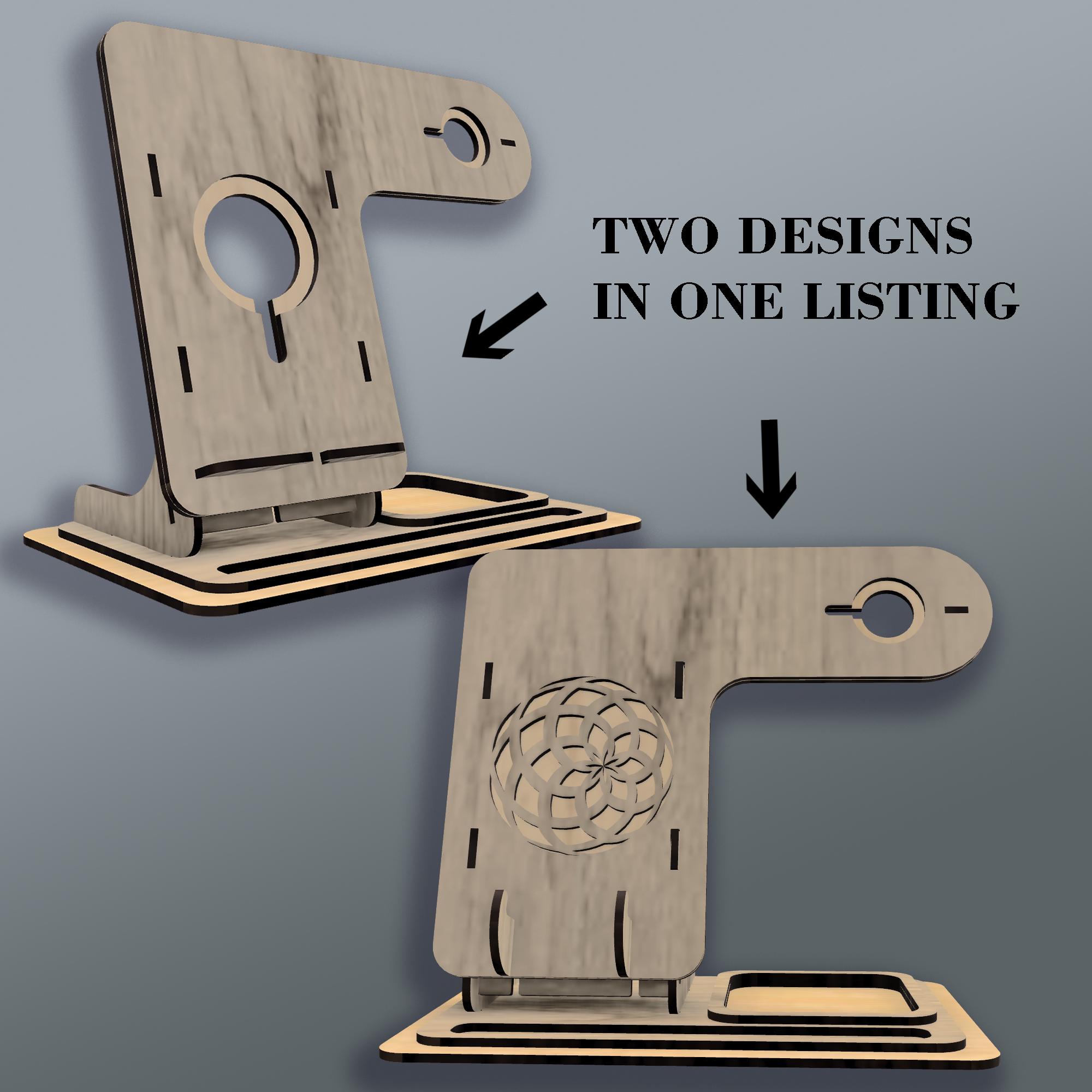 Customizable Docking Stand for Smartphones & Watches With Wireless ...