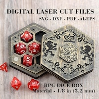 Dice Cube SVG: 3D Gift Box Cut File (digital Download) - Etsy UK