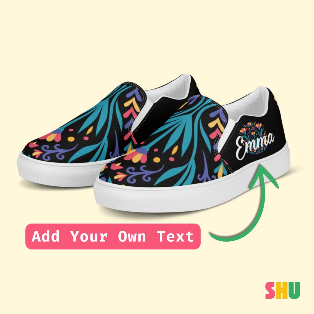 Personalized Women's Slip-on Shoes - Custom Casual Sneakers, Unique ...