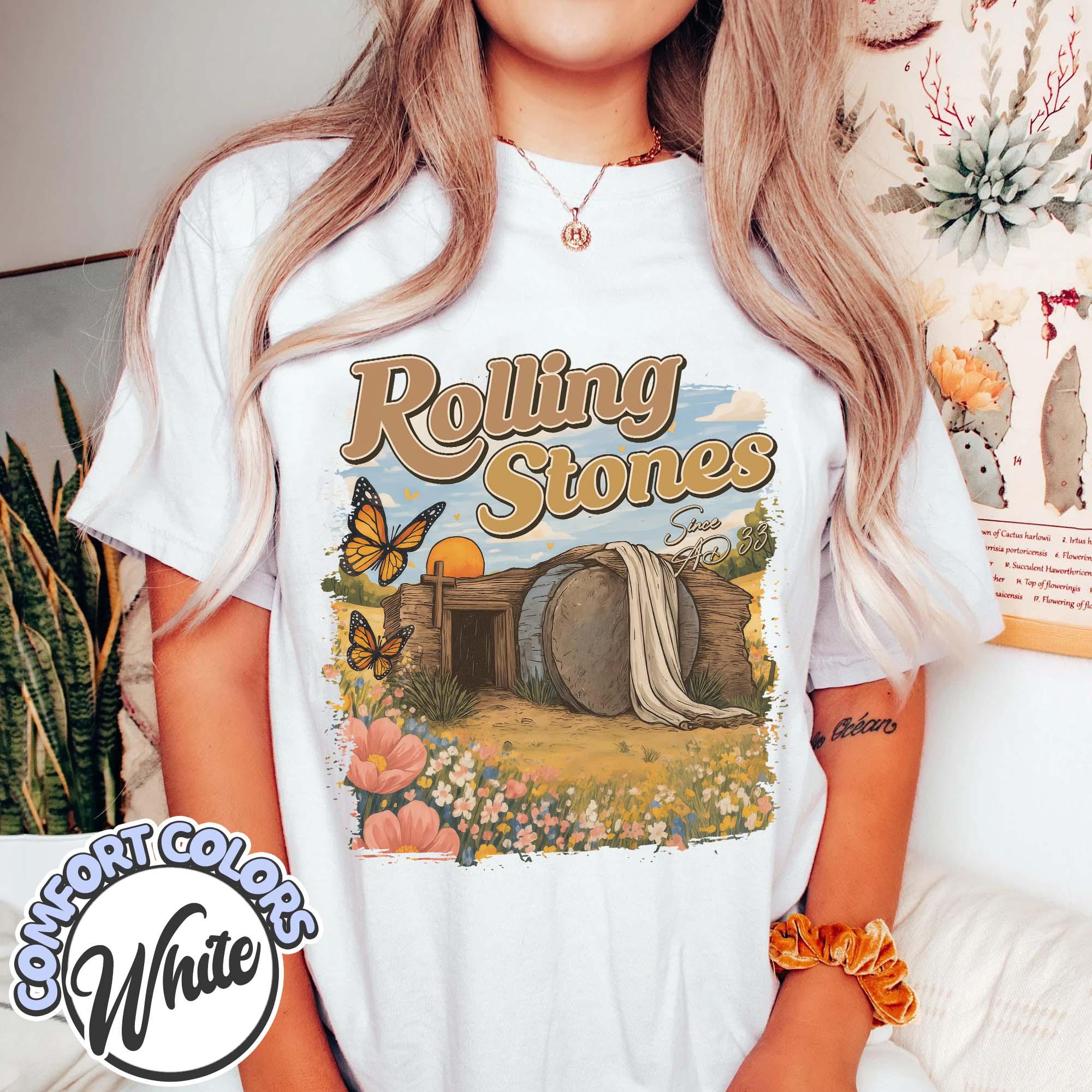 Rolling Stones Christian PNG, Vintage Rock Faith Shirt Design ...