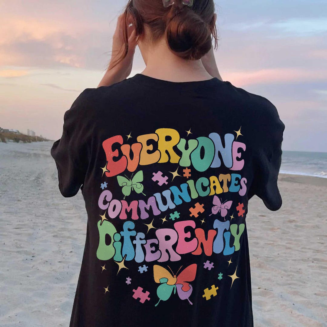 Everyone Communicates Differently Png, Autism Awareness Png, Autism ...