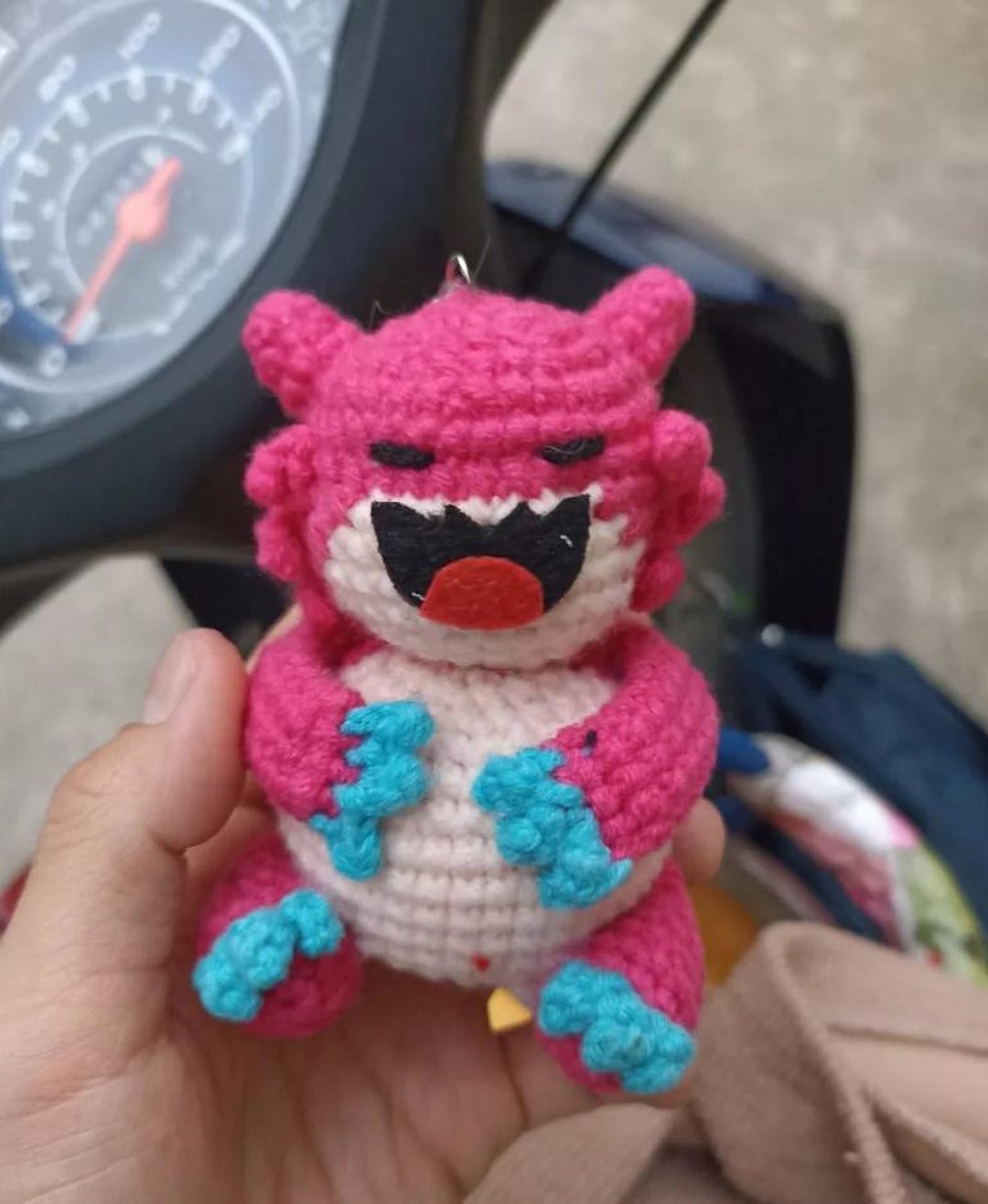 Choncc Keychain, Chungus the Fat Dragon Crochet Keychain, Handmade ...
