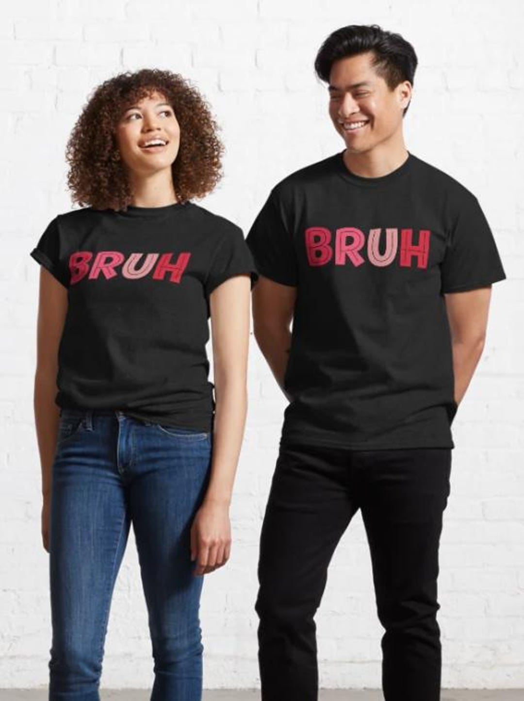 New Unisex Bruh Funny Meme Brother Greeting Teens Boy Men Valentine Day ...