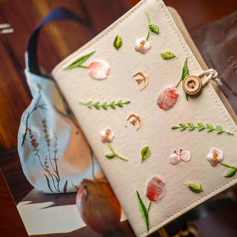 Embroidered Notebook - Etsy