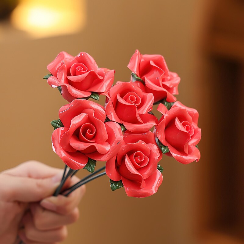 Ceramic Rose - Etsy