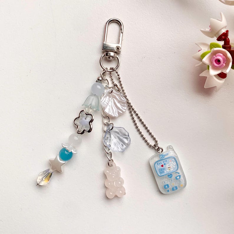 Cutesy Beaded Keychains Y2K Cottagecore - Etsy