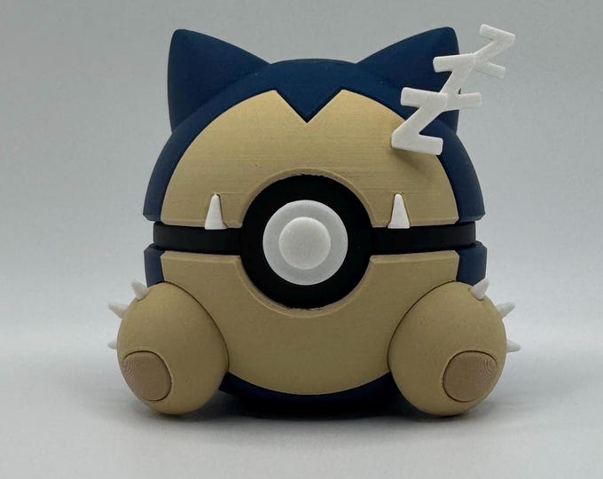 Snorlax Inspired Pokéball | 3D Printed Pokémon Collectible | Perfect Gift for Pokémon Fans - Etsy