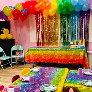 Curated Rainbow Theme Party Supplies (for 20 Guests) - Etsy