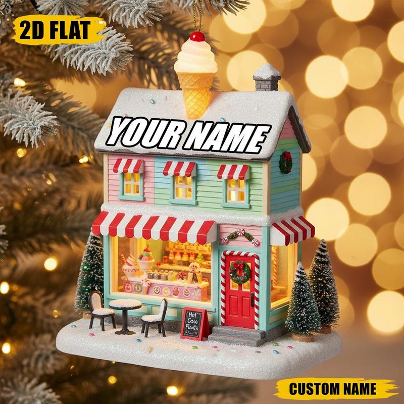 Ice Cream Shop Ornaments - Etsy
