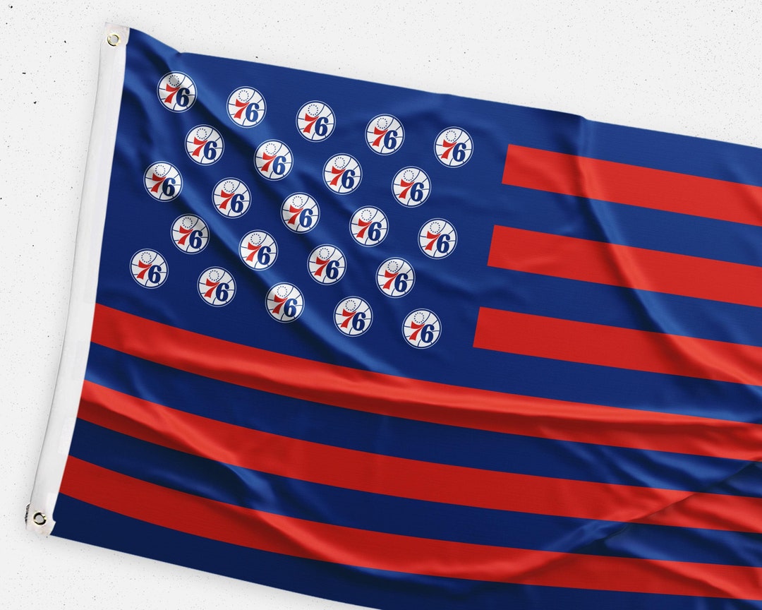 76ers and Stripes Flag - Etsy