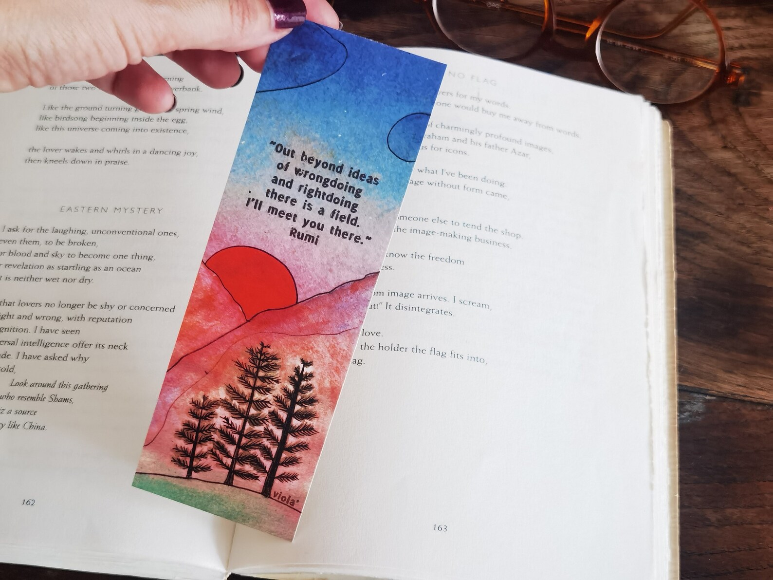 Bookmarks Set of 5 Rumi Bookmarks Illustrated Bookmarks - Etsy