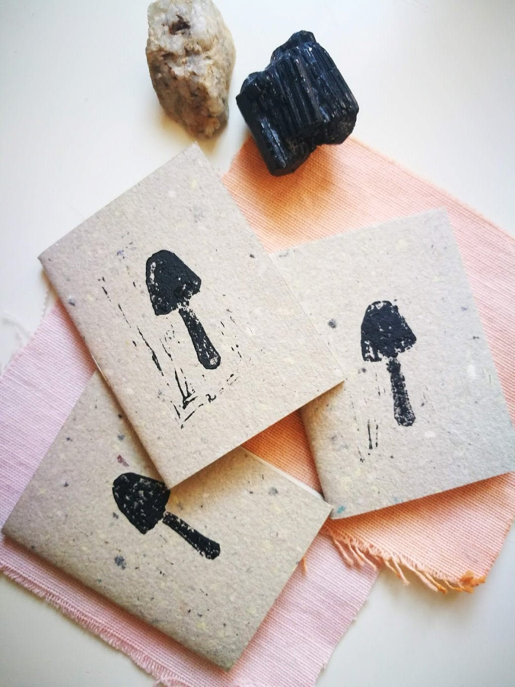 Mushroom Tiny Notebook Micro Journal Recycled Notepad - Etsy