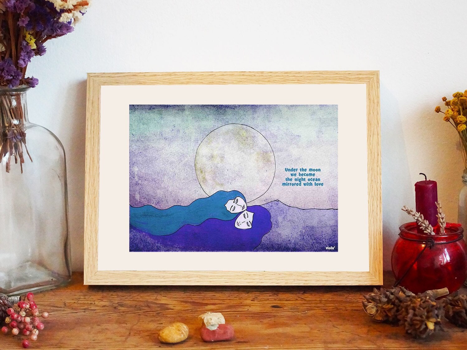 Art Print mirrored With Love Visual Poetry - Etsy