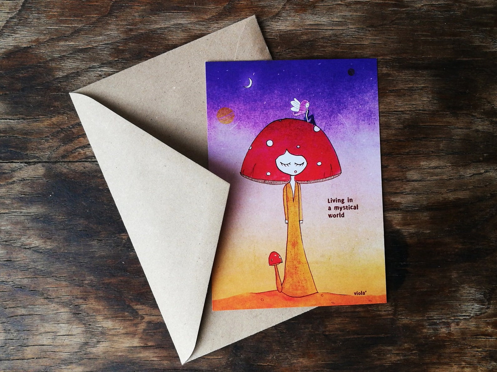 Mystical Postcards set of 3 Magical Art Whimsical - Etsy