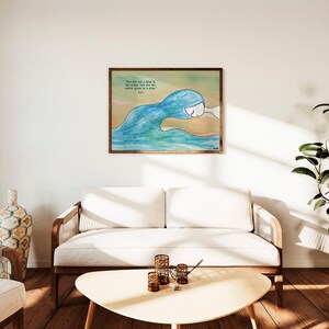 Art Print "be Water", Rumi Wall Art, Rumi Poem Print, Poetry Print Gift ...