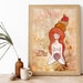 Inner Balance Art Print, Sacred Feminine Watercolor Illustration - Etsy