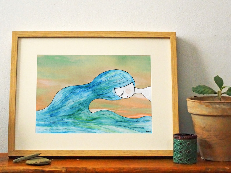Art Print "be Water", Rumi Wall Art, Rumi Poem Print, Poetry Print Gift ...