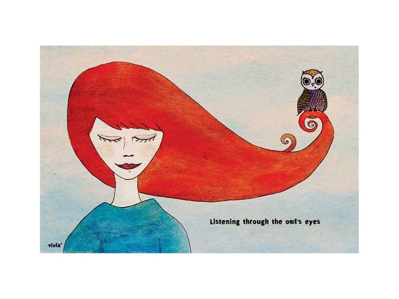 Art Print owl's Eyes Wall Art Mindful Art - Etsy