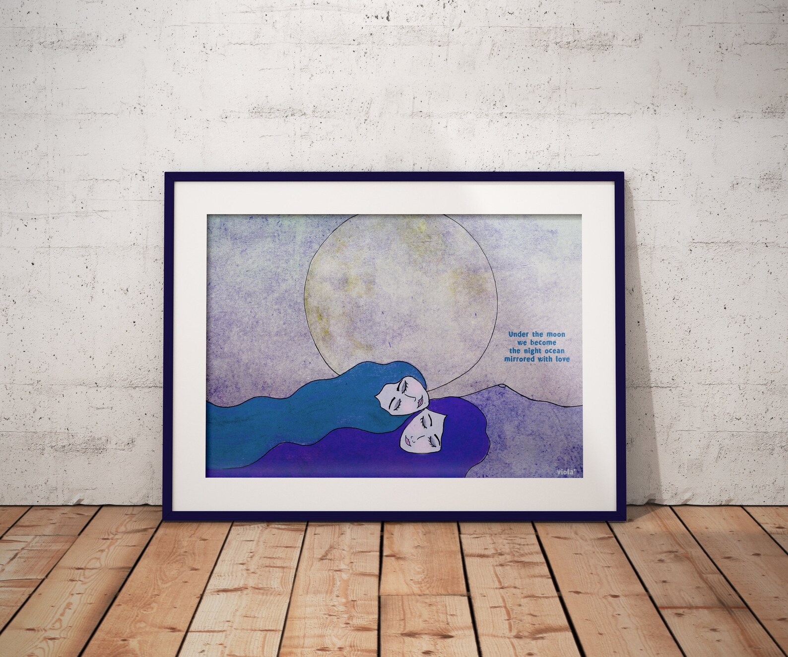 Art Print mirrored With Love Visual Poetry - Etsy