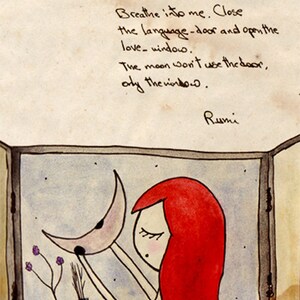 Love-window Rumi Wall Art Rumi Poem Gift Rumi Quote Poetry - Etsy