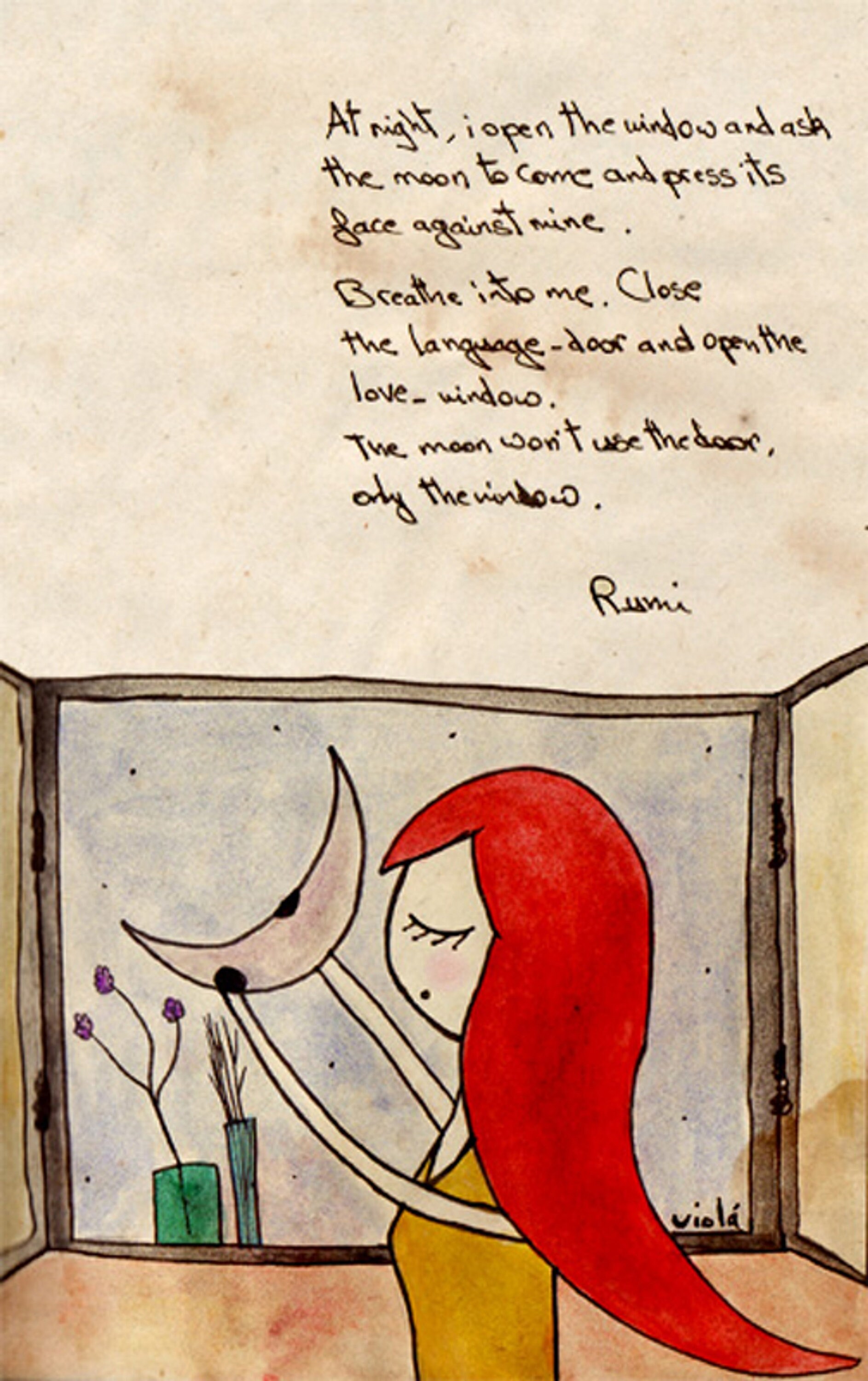 Love-window Rumi Wall Art Rumi Poem Gift Rumi Quote Poetry - Etsy