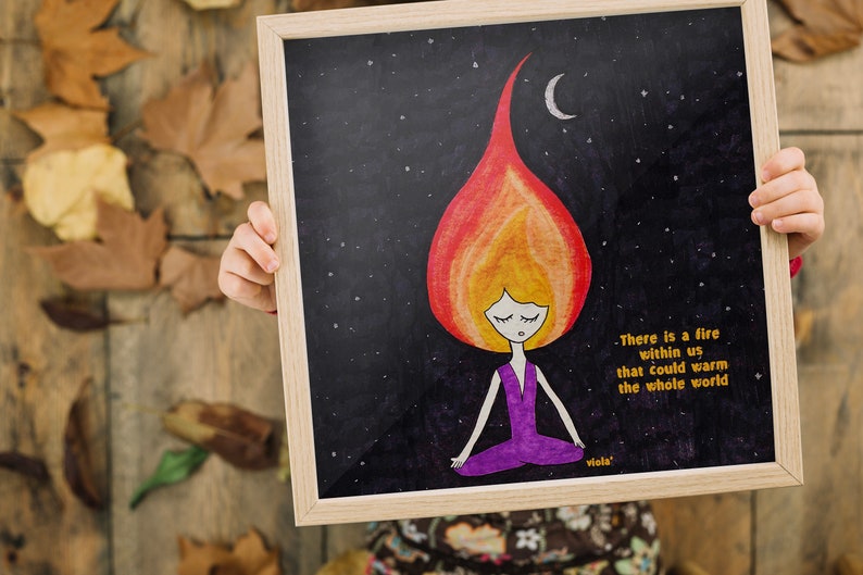 Art Print the Fire Within Sacred Feminine Fire - Etsy