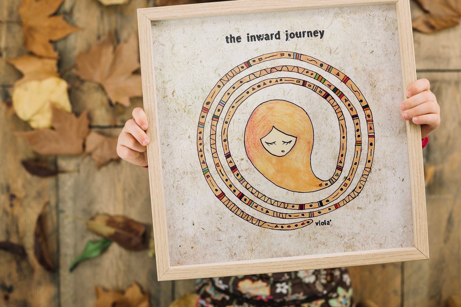 Art Print "the Inward Journey", Wall Art, Mindful Art, Inner Journey ...