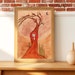 Tree Nymph Watercolor Art Print, Mystical Dryad Illustration - Etsy