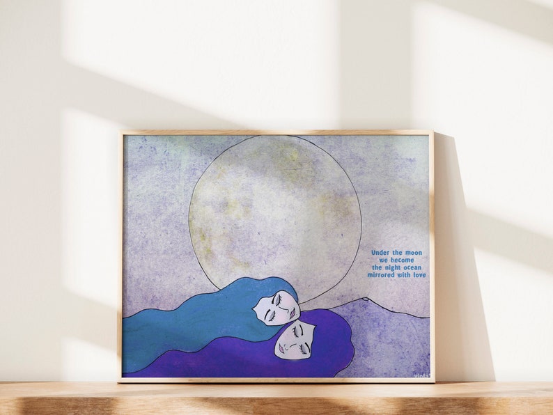 Art Print mirrored With Love Visual Poetry - Etsy