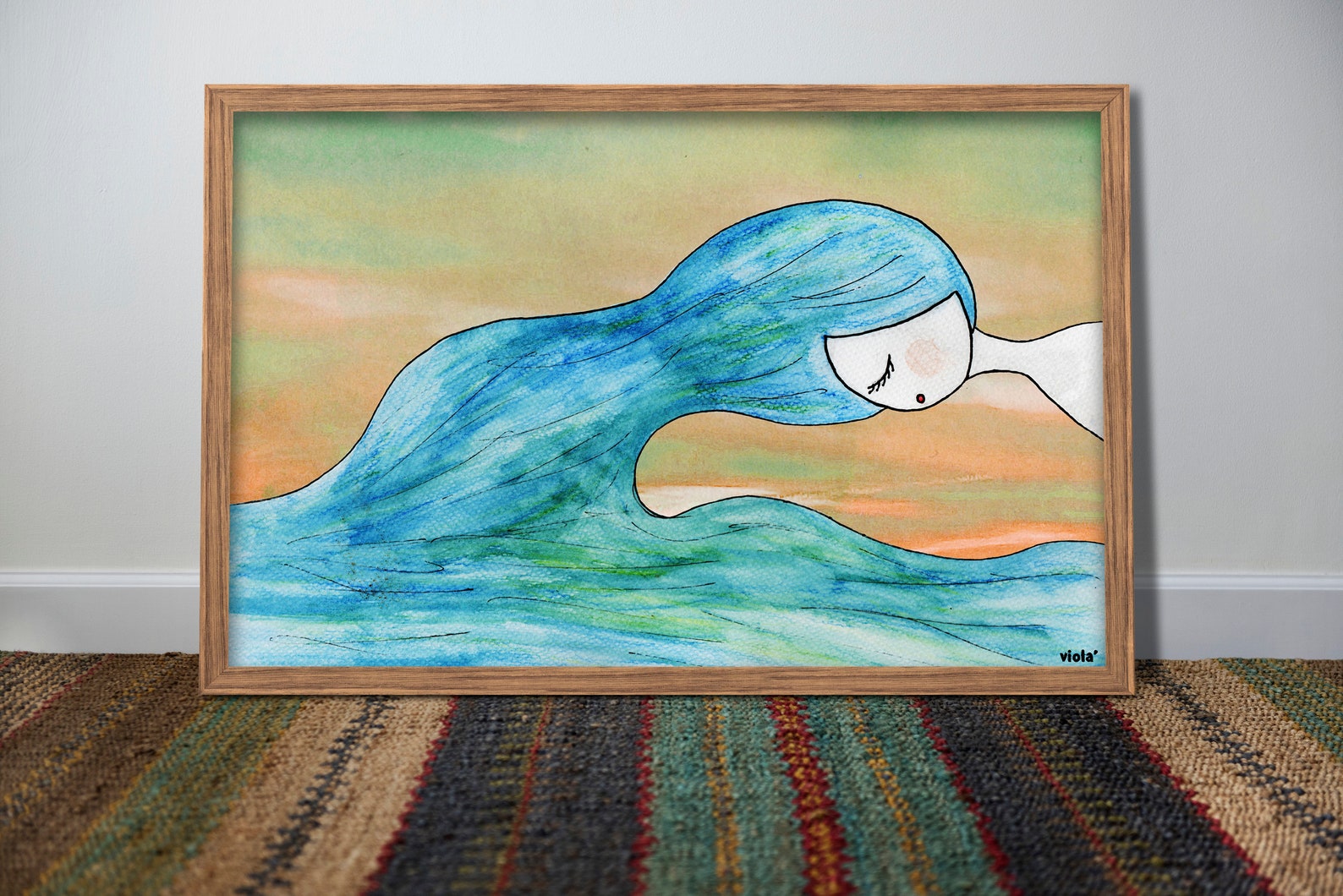 Art Print "be Water", Rumi Wall Art, Rumi Poem Print, Poetry Print Gift ...