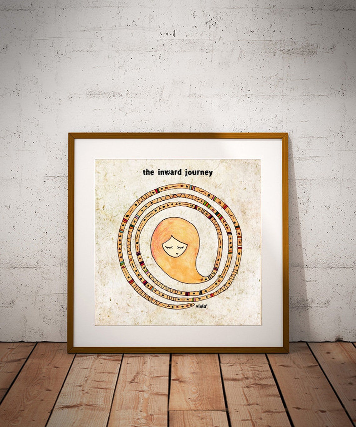 Art Print "the Inward Journey", Wall Art, Mindful Art, Inner Journey ...
