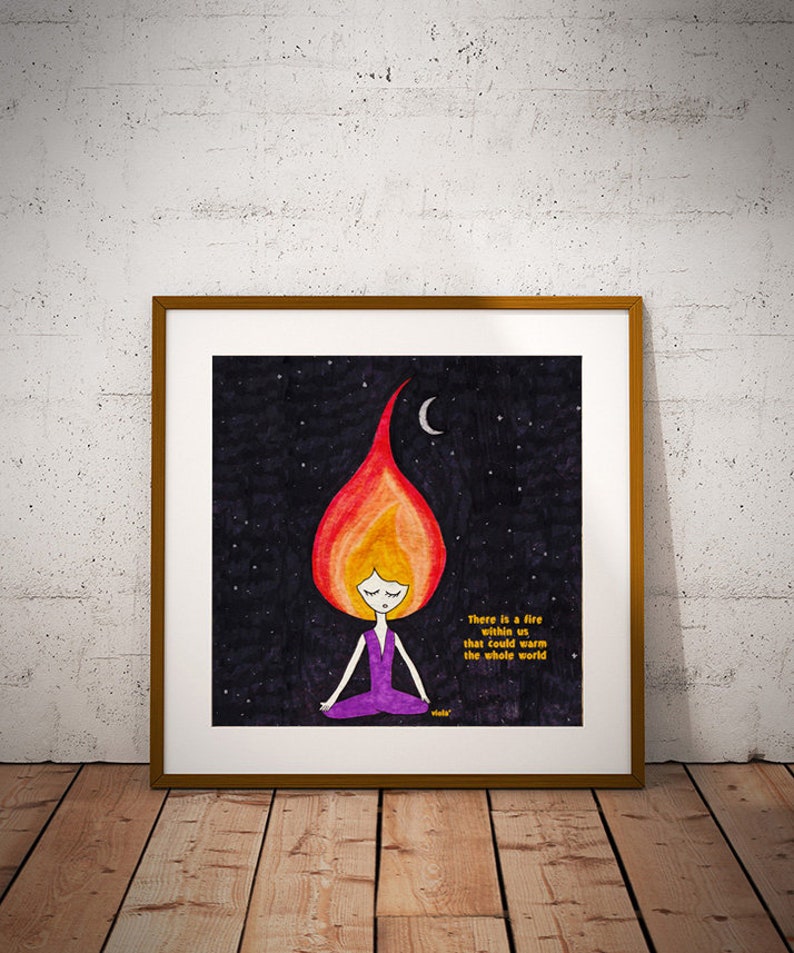 Art Print the Fire Within Sacred Feminine Fire - Etsy