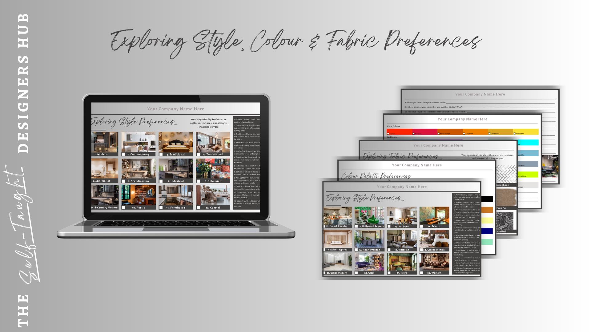 Interior Design Client Questionnaire - Editable Canva Template ...
