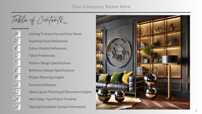 Interior Design Client Questionnaire - Editable Canva Template ...